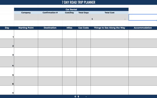 The Ultimate Travel Planner Spreadsheets on Google Sheets - Just ...